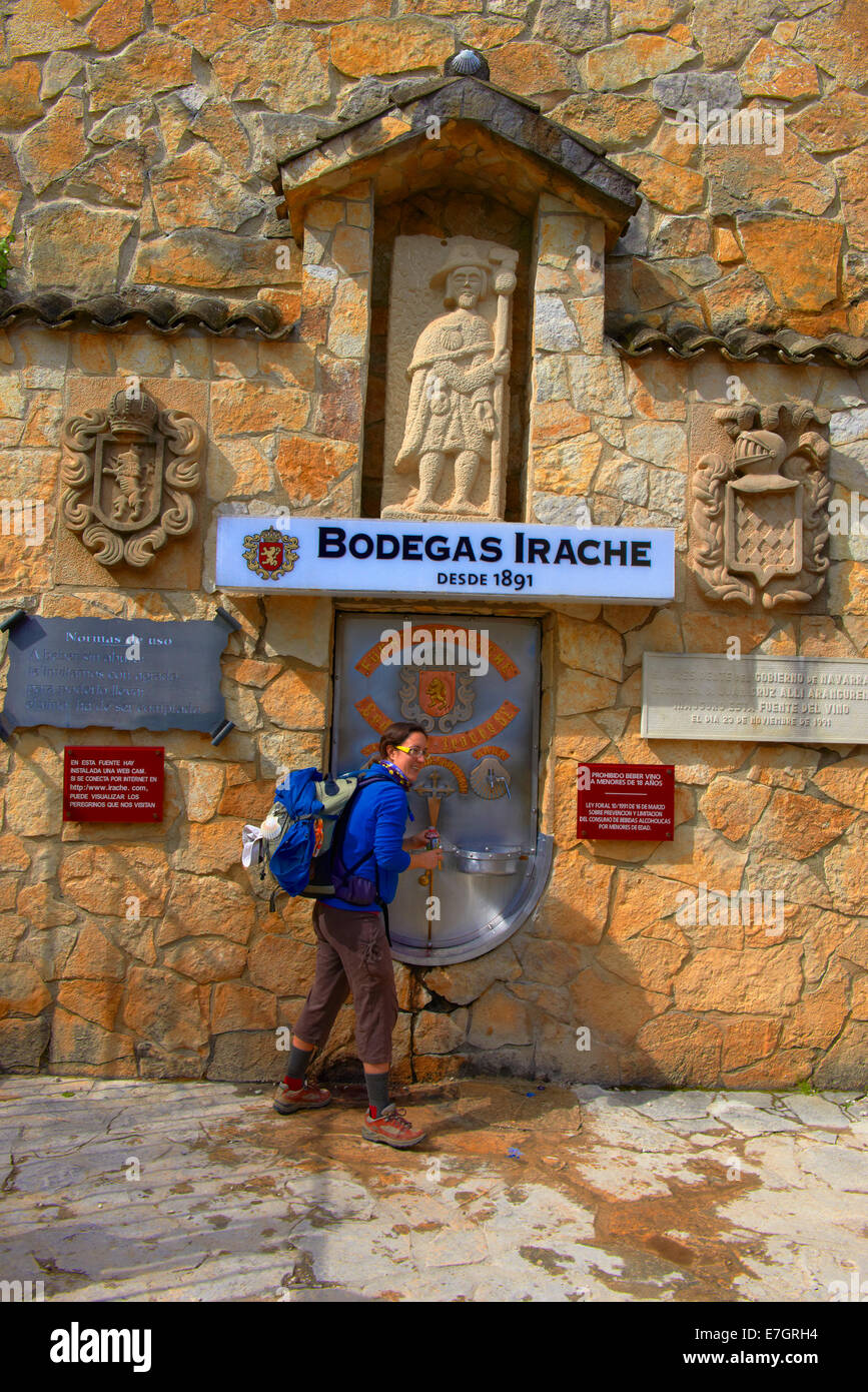 Way of St James, Wine Fountain, Bodegas Irache, Pilgrims, Camino de Santiago, Navarra, Ayegui ...