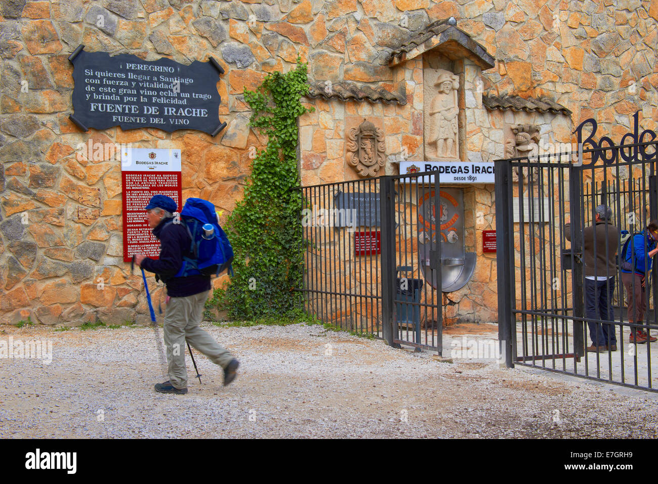 Monastery of irache wine fountain hi-res stock photography and images - Alamy