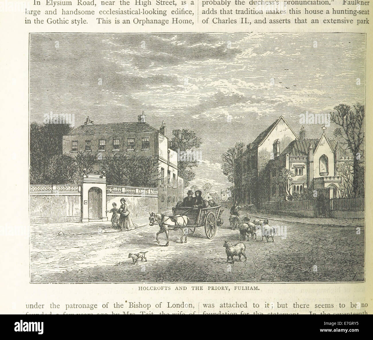 An illustration from 'Old and New London' showing a detailed view of a ...