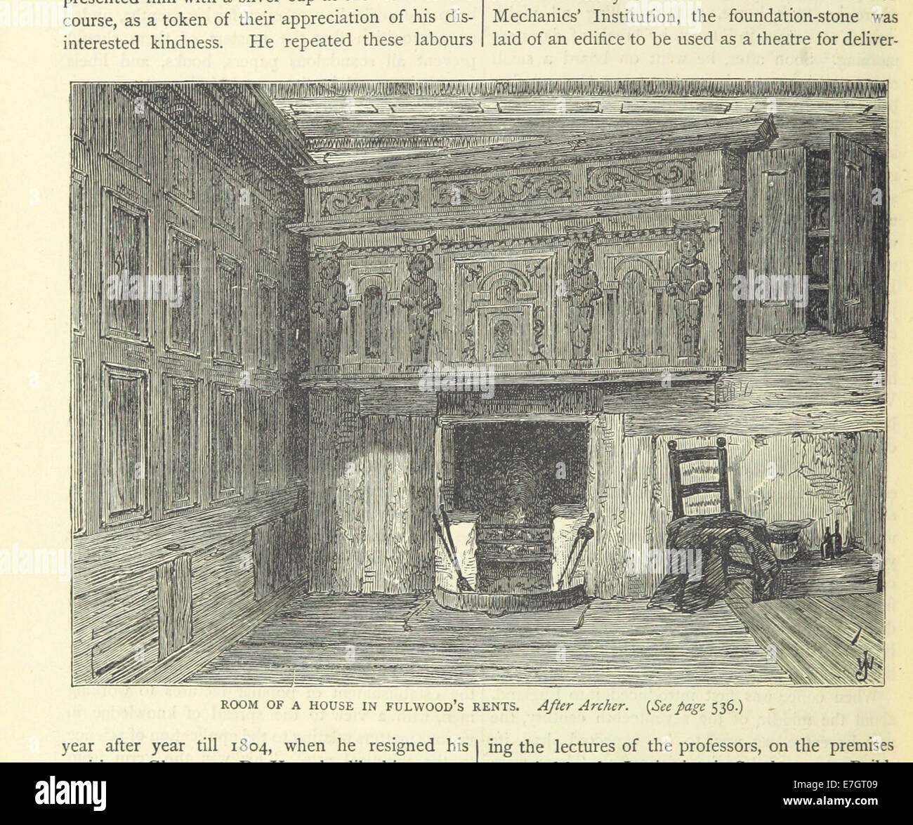 Illustration from 'Old and New London', showing a detailed view of ...