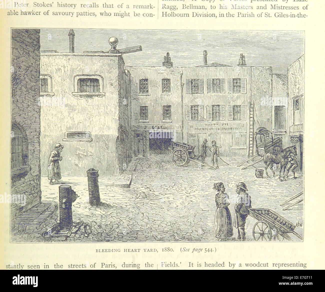 Illustration from page 1147 of 'Old and New London', depicting a map or ...