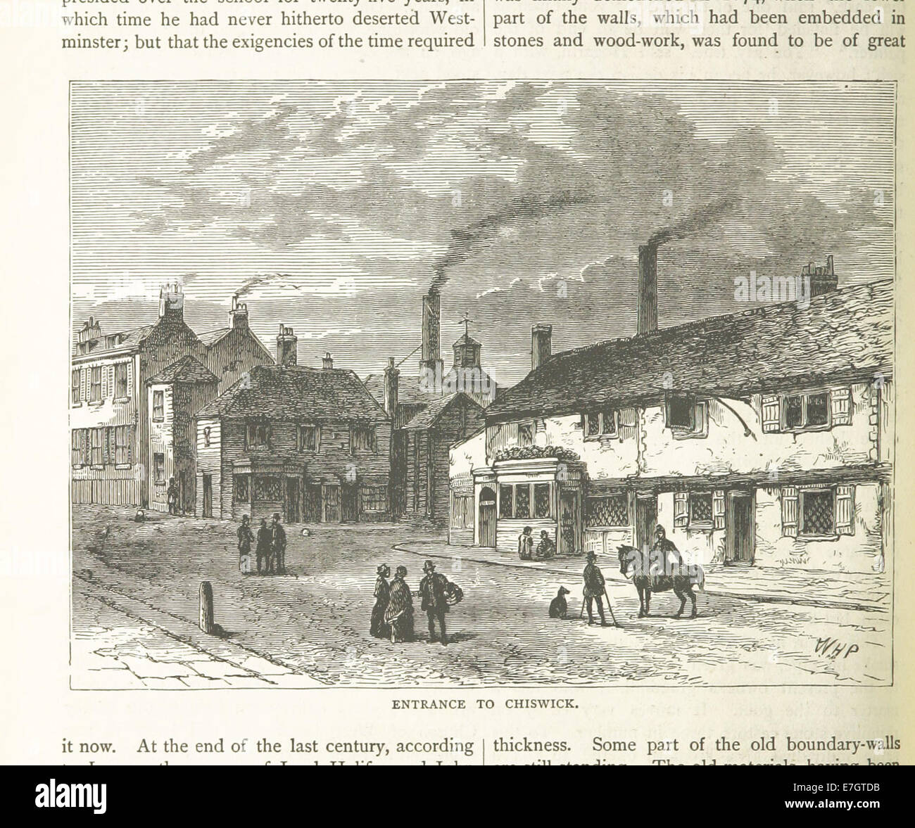 Page 1166 of 'Old and New London' presents an illustration of a ...