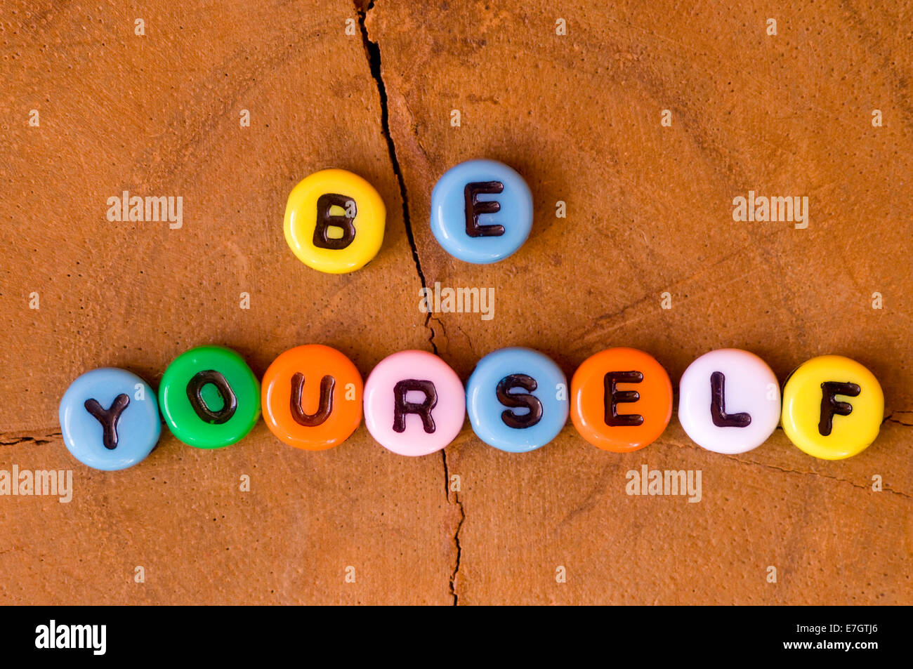 colored be yourself Stock Photo - Alamy