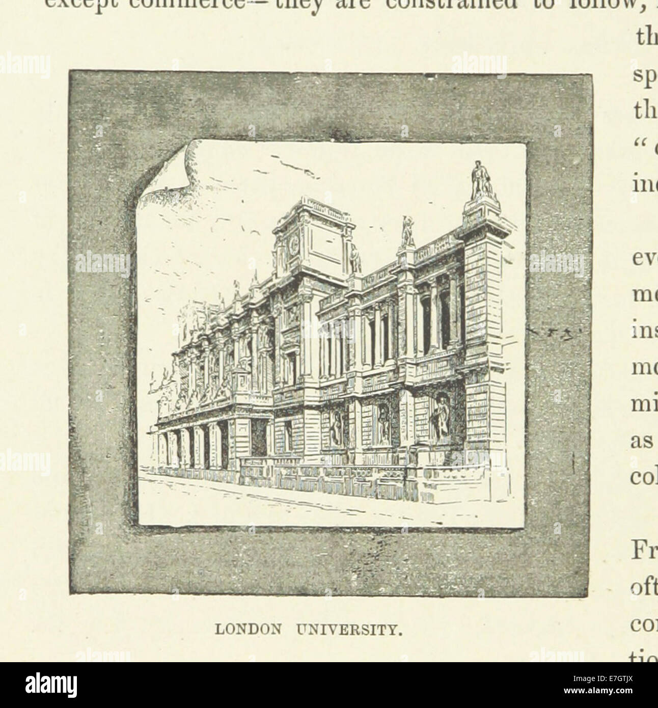 A detailed illustration from 'London and its Environs' showing a ...