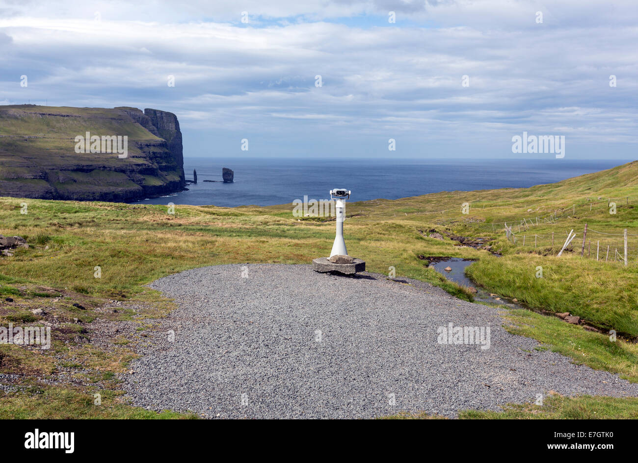 Viewpoint of the Risin og Kellingin (the Giant and the Witch) sea ...