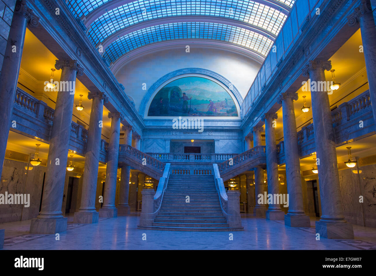 The State Capitol Building interior in Salt Lake City, Utah Stock Photo ...