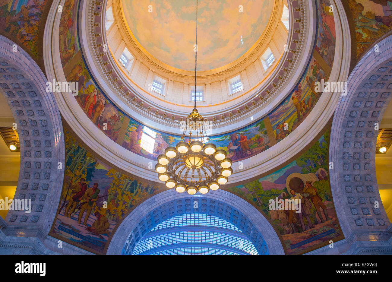 The State Capitol Building interior in Salt Lake City, Utah Stock Photo ...