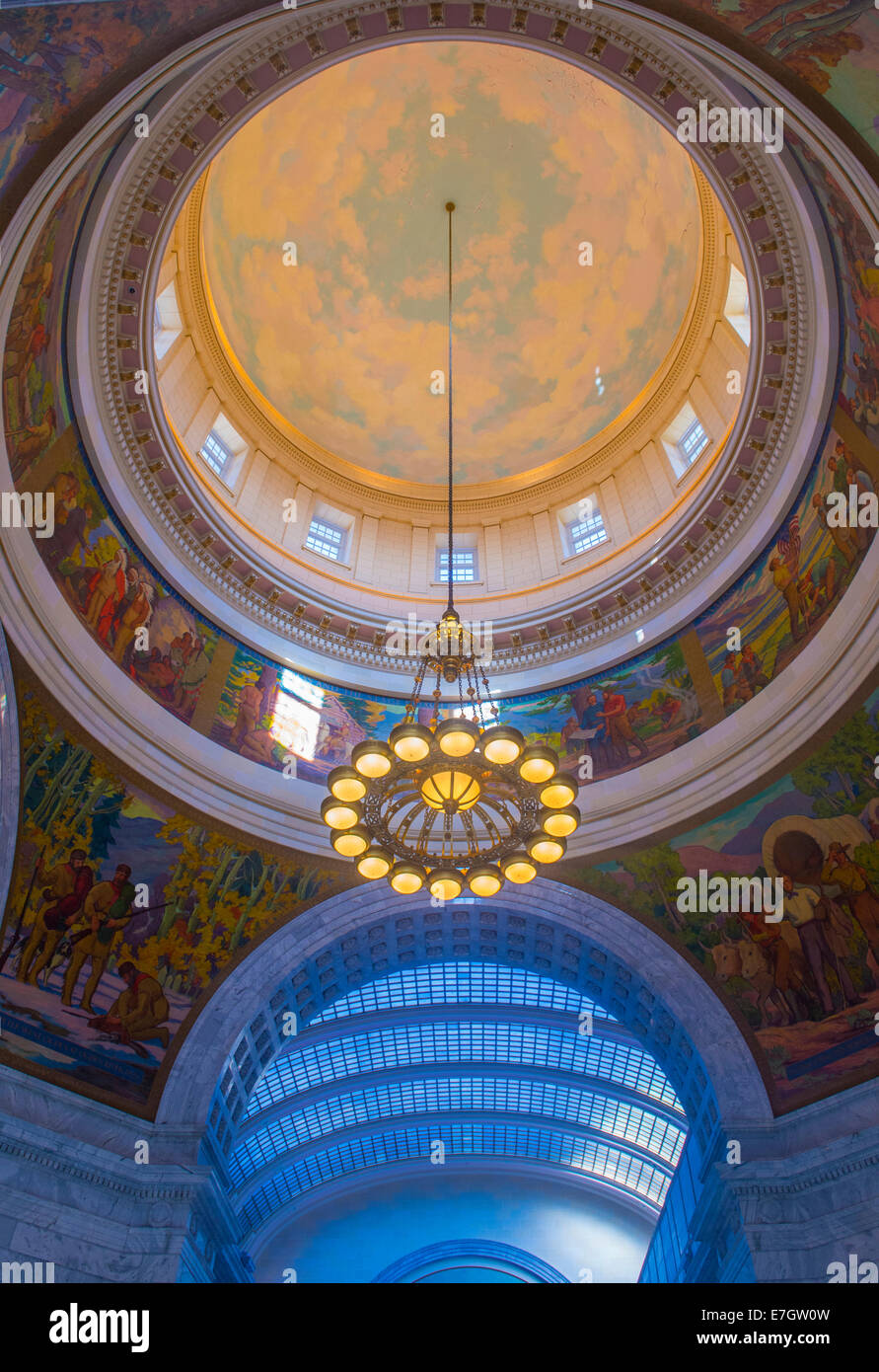 The State Capitol Building interior in Salt Lake City, Utah Stock Photo ...
