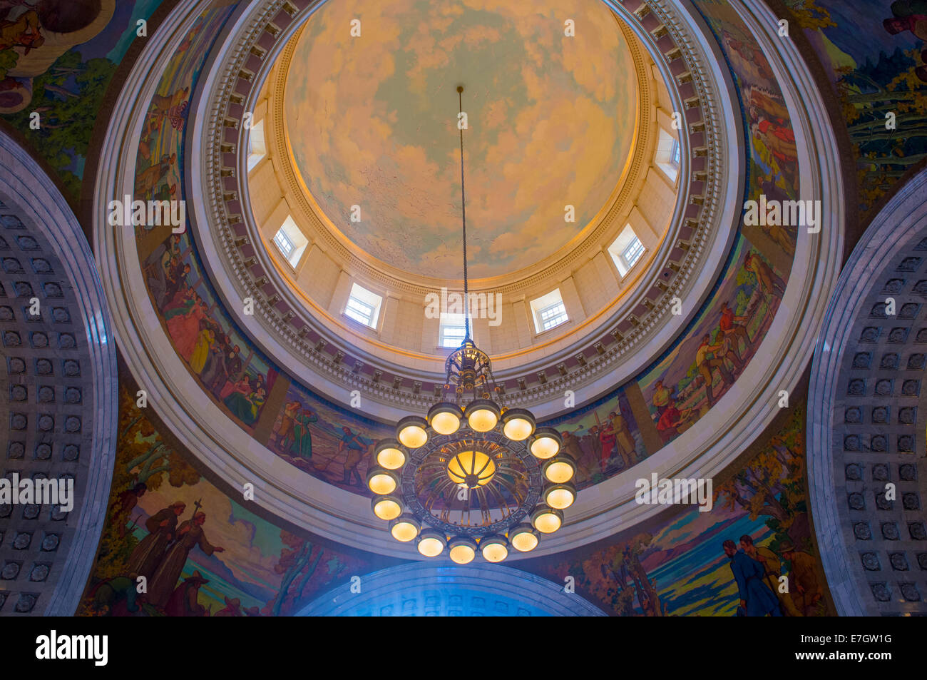 The State Capitol Building interior in Salt Lake City, Utah Stock Photo ...