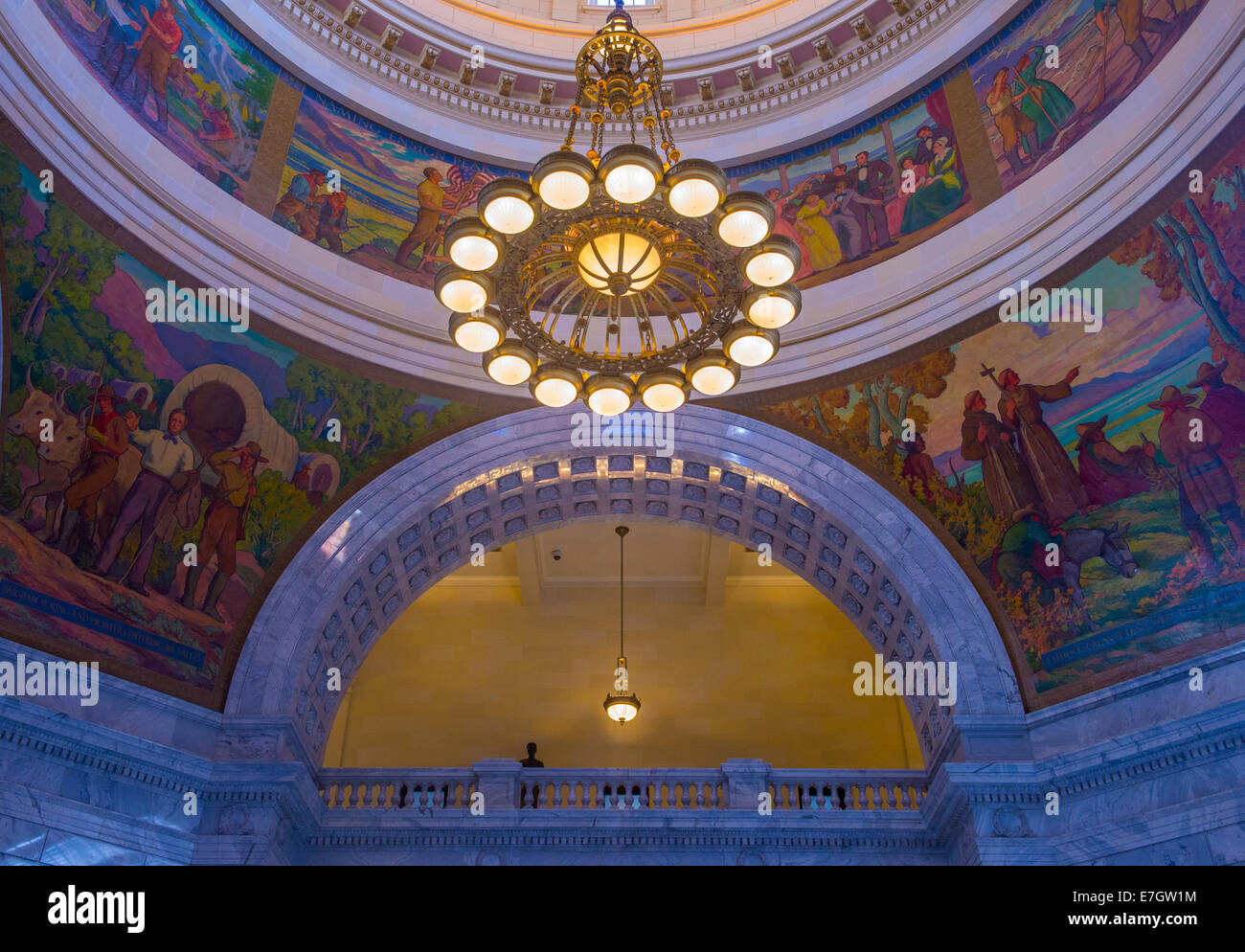 The State Capitol Building interior in Salt Lake City, Utah Stock Photo ...