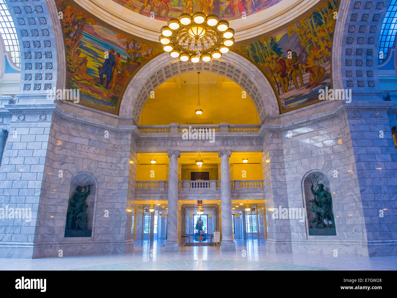 The State Capitol Building interior in Salt Lake City, Utah Stock Photo ...