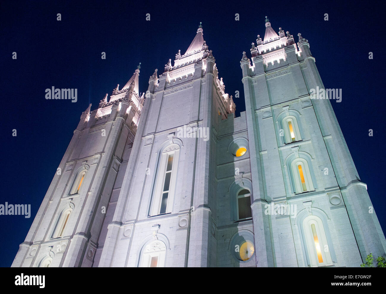 The Mormons Temple in Salt Lake City , Utah Stock Photo - Alamy