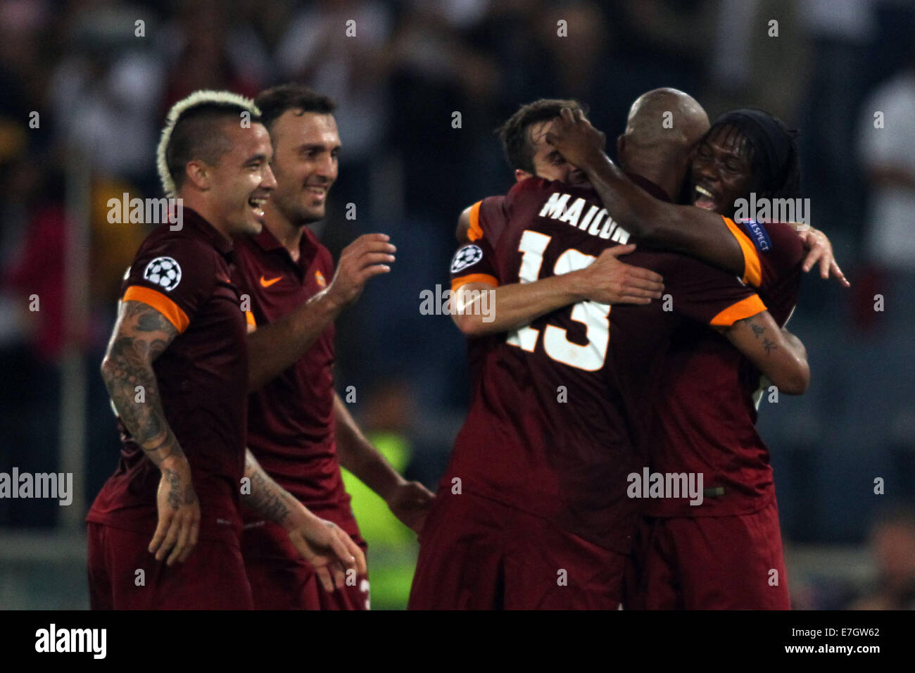 Rome, Italy. 17th September, 2014. Olympic Stadium Uefa Champions ...