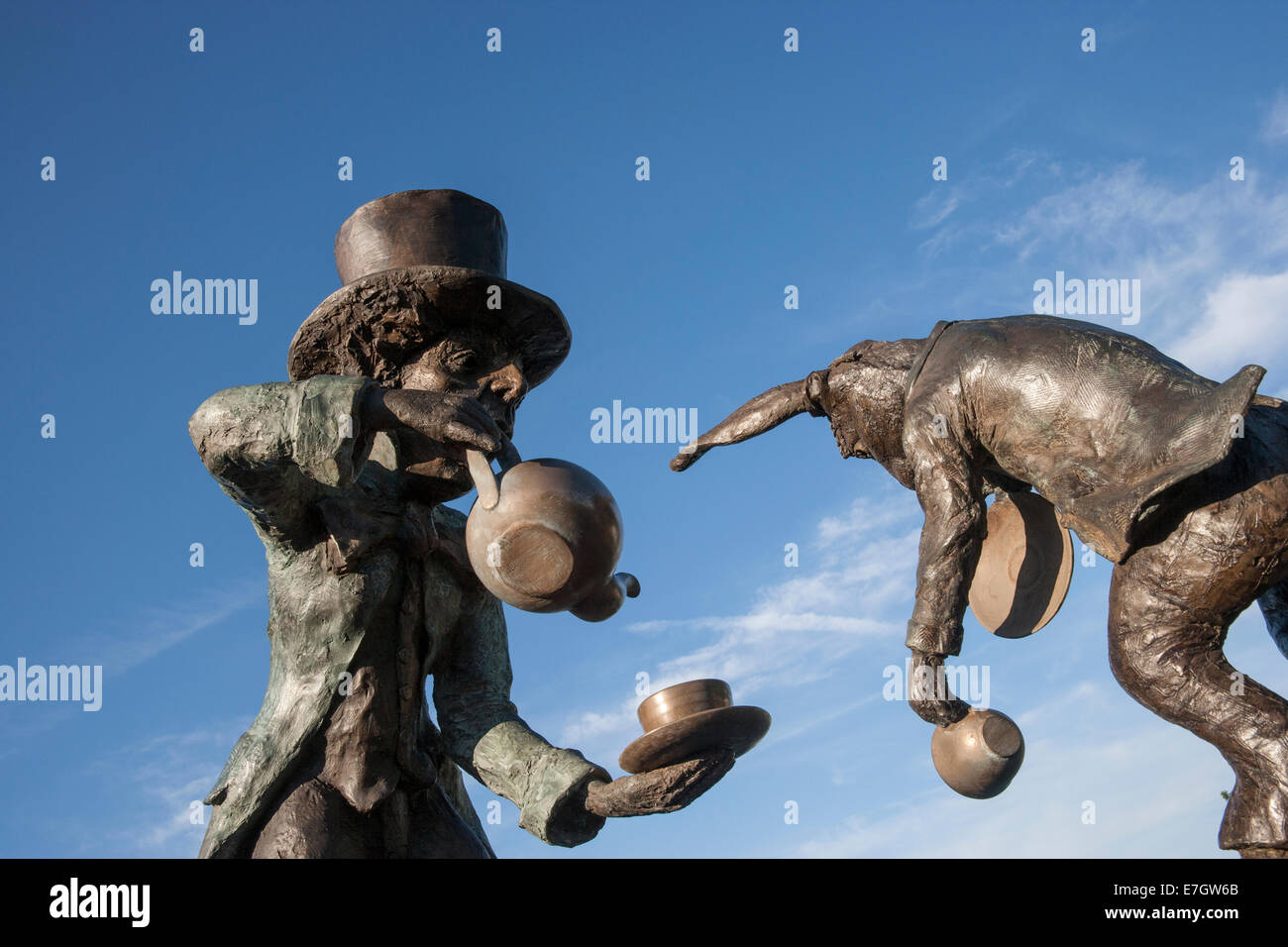Mad hatter's tea party Garden sculpture by Robert James at Tatton Park ...