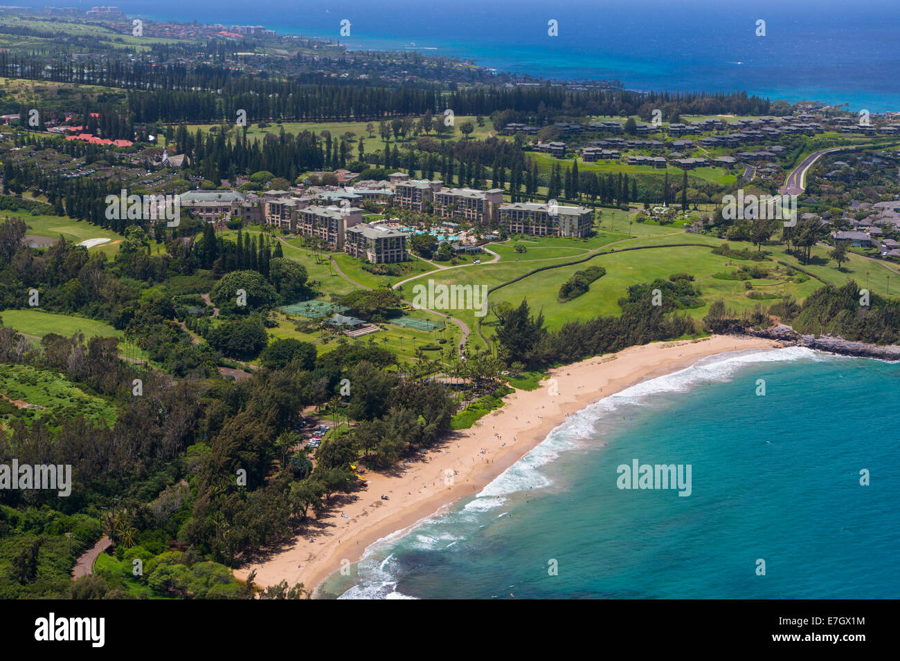 Ritz Carlton, Fleming Beach, Kapalua Resort, Maui, Hawaii Stock Photo ...