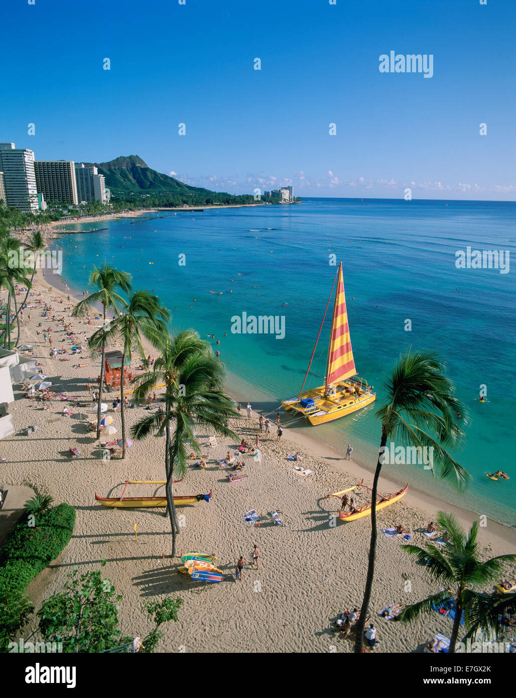 Waikiki, Oahu, Hawaii, USA Stock Photo - Alamy