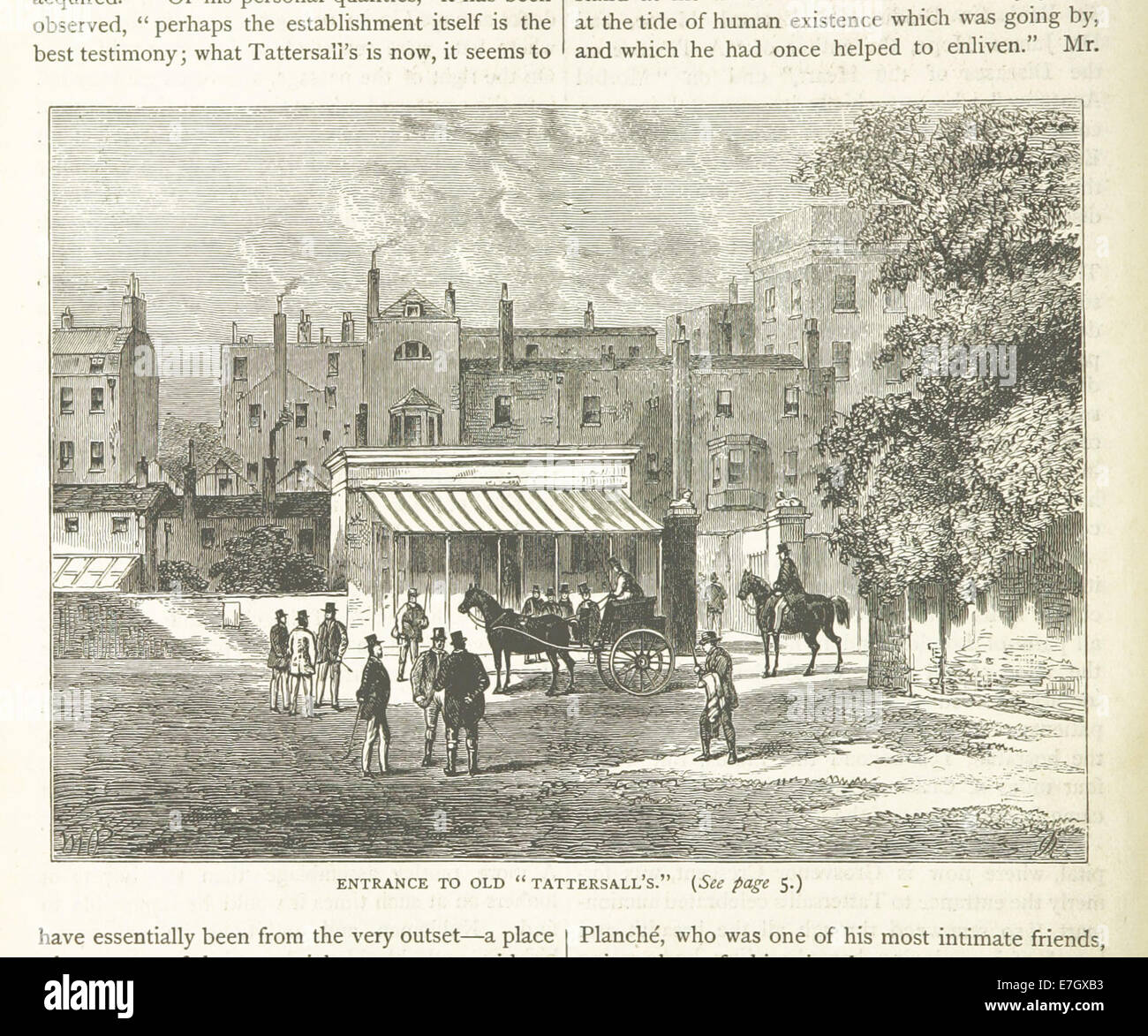 An illustration from 'Old and New London', depicting a view of London’s ...