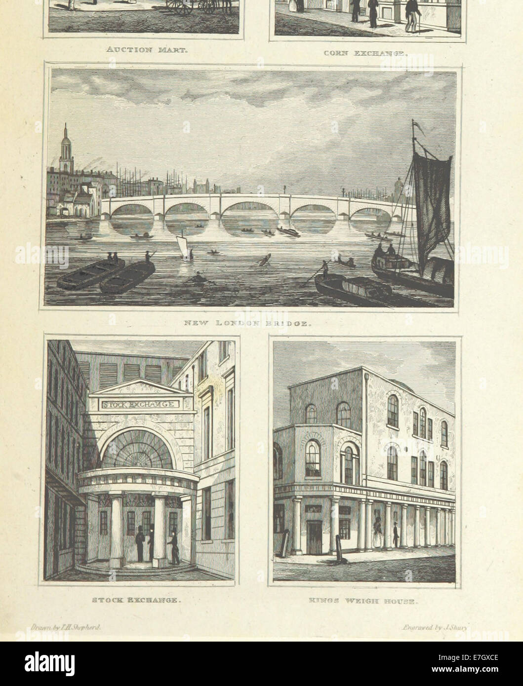 Illustration from 'National History and Views of London' showing an ...