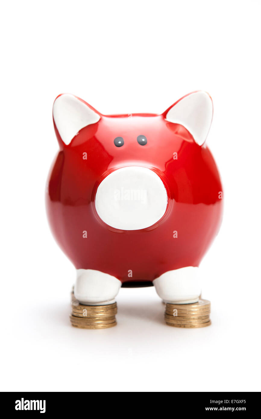 Balancing your budget on the white background. Isolated on white Stock ...