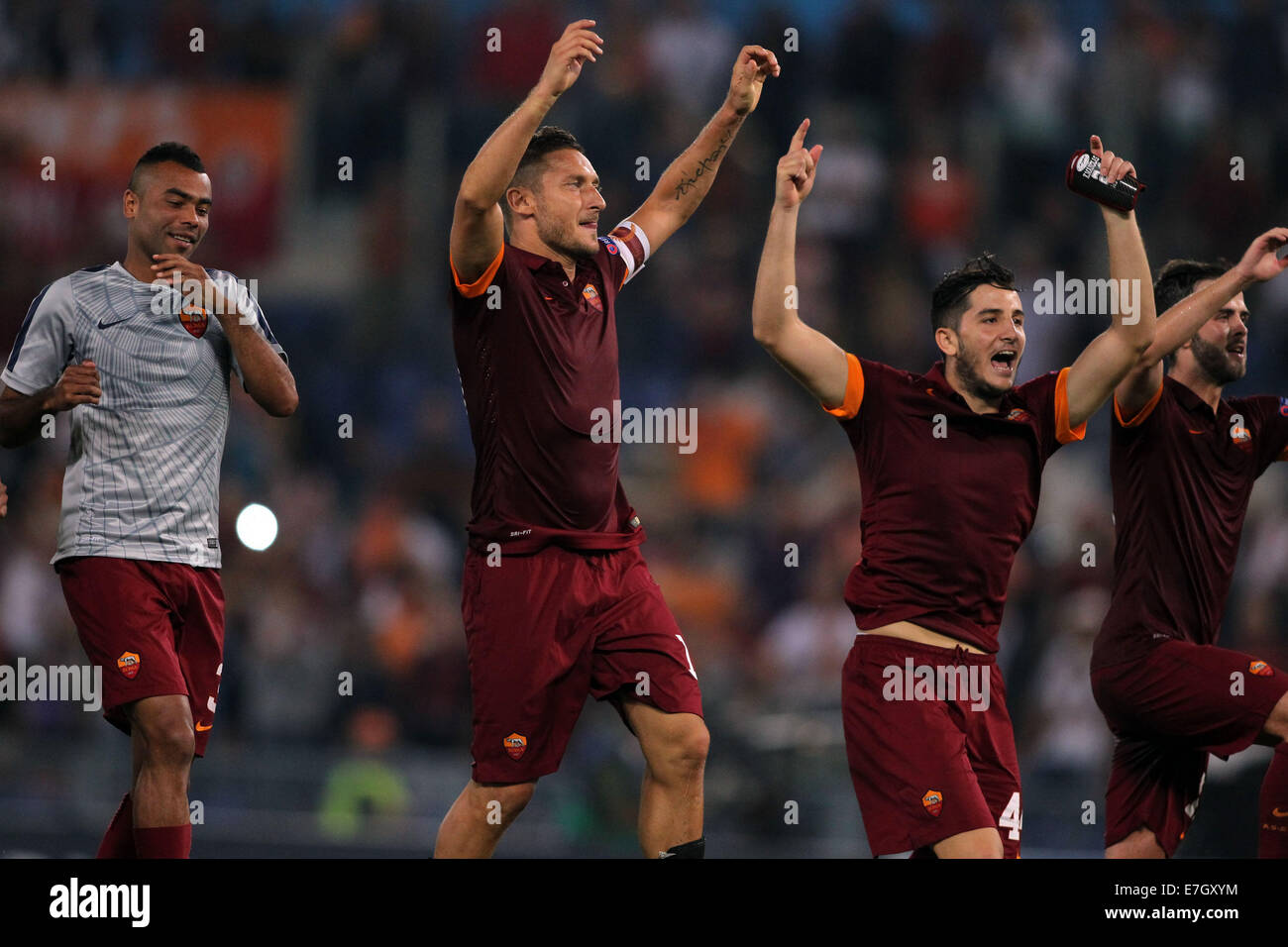 17/09/2014; Rome, Italy. Olympic Stadium Uefa Champions League 2014 ...
