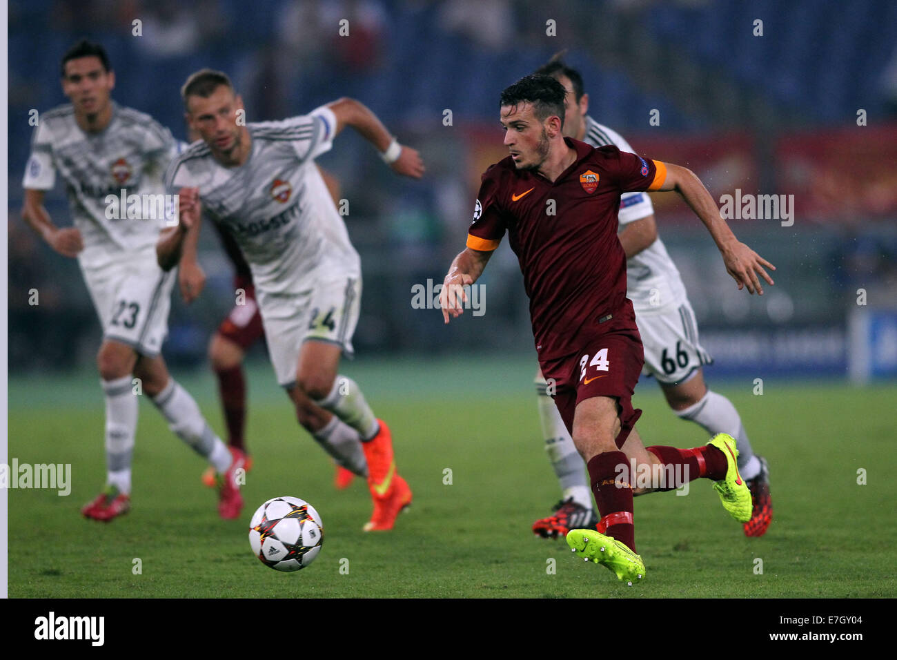 17/09/2014; Rome, Italy. Olympic Stadium Uefa Champions League 2014 ...