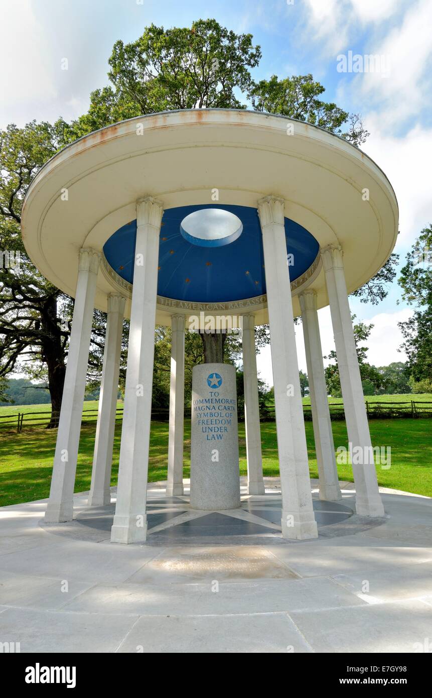 Magna Carta monument at Runnymede UK Stock Photo - Alamy