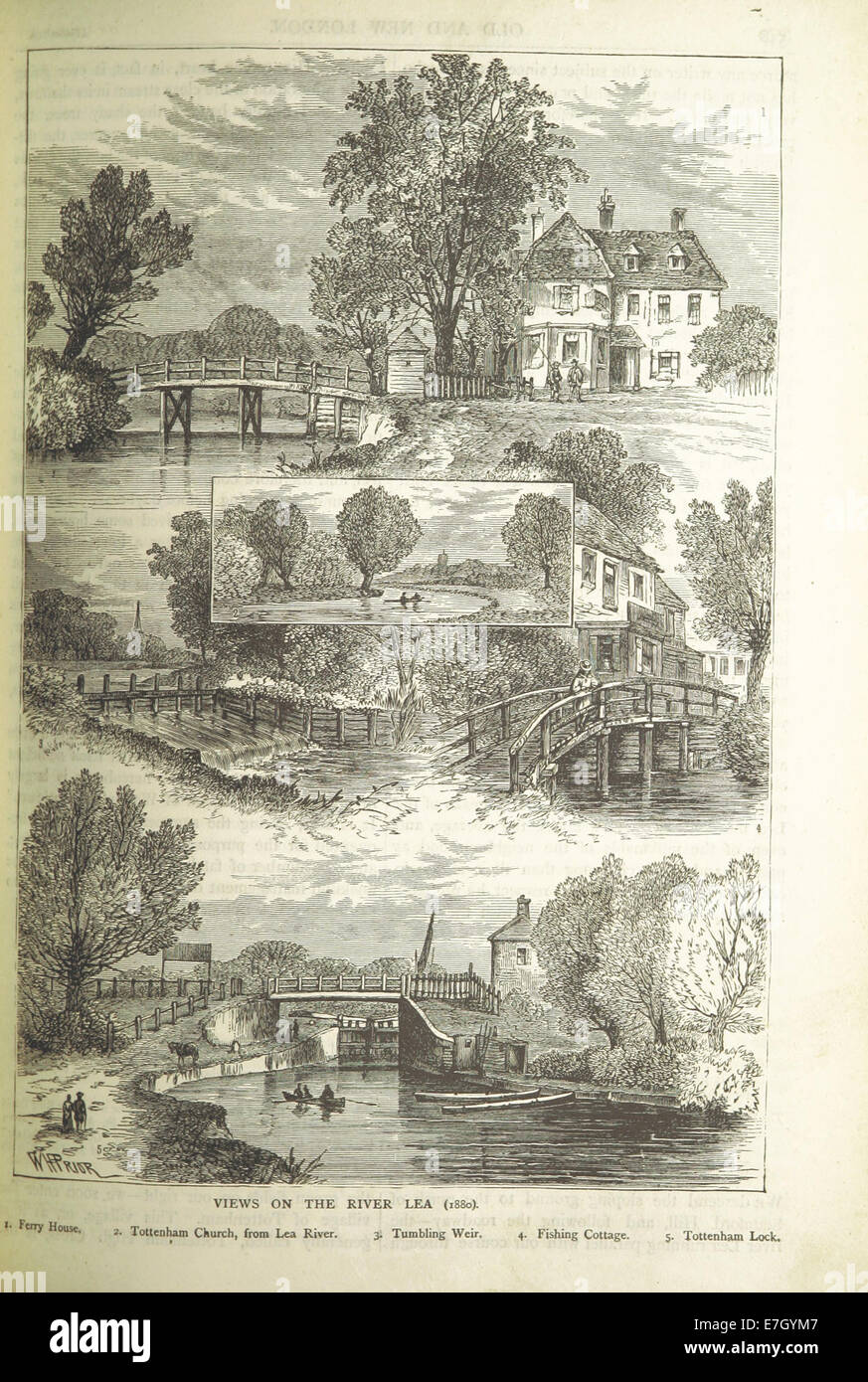 An illustration from page 565 of 'Old and New London', showing scenes ...