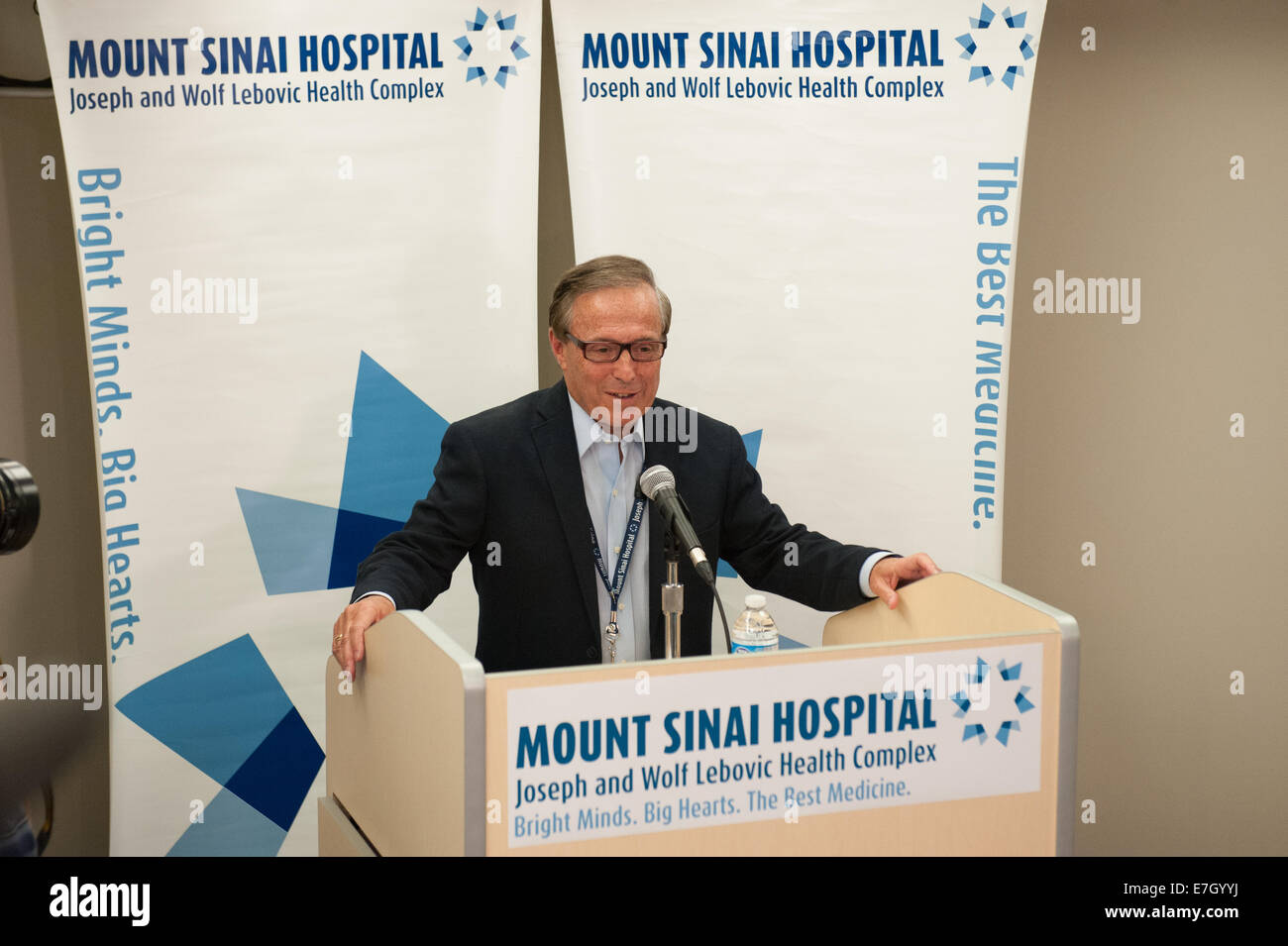 Toronto, CAN., 17 Sep 2014 - Doctor Zane Cohn of Mount Sinai Hospital ...