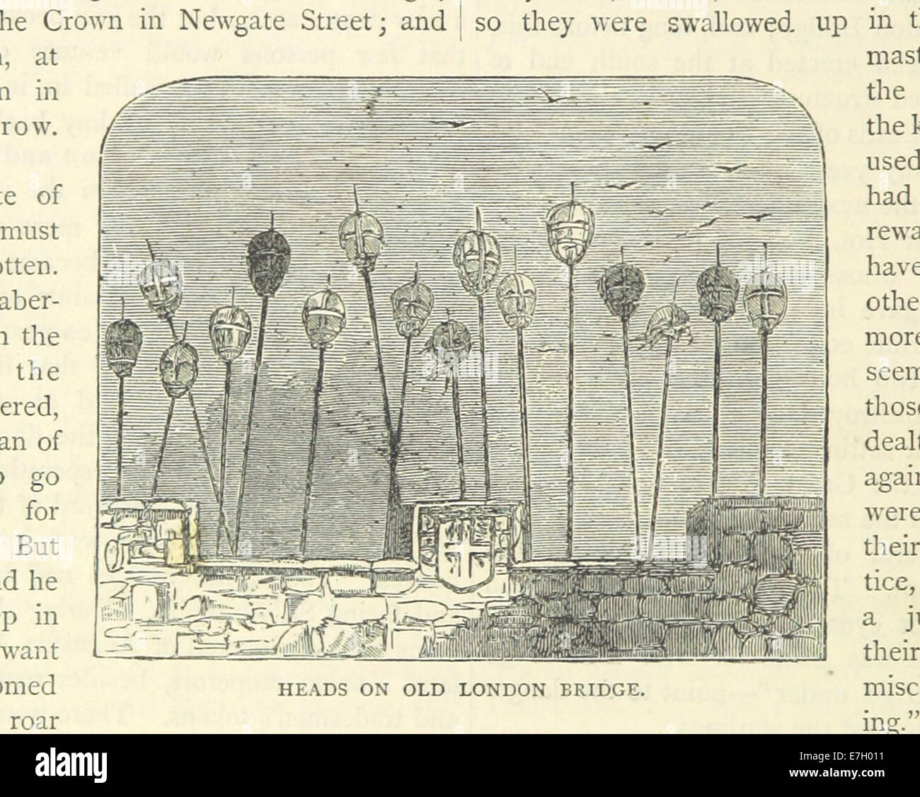 An illustration from 'Old and New London', showing a historical view of ...