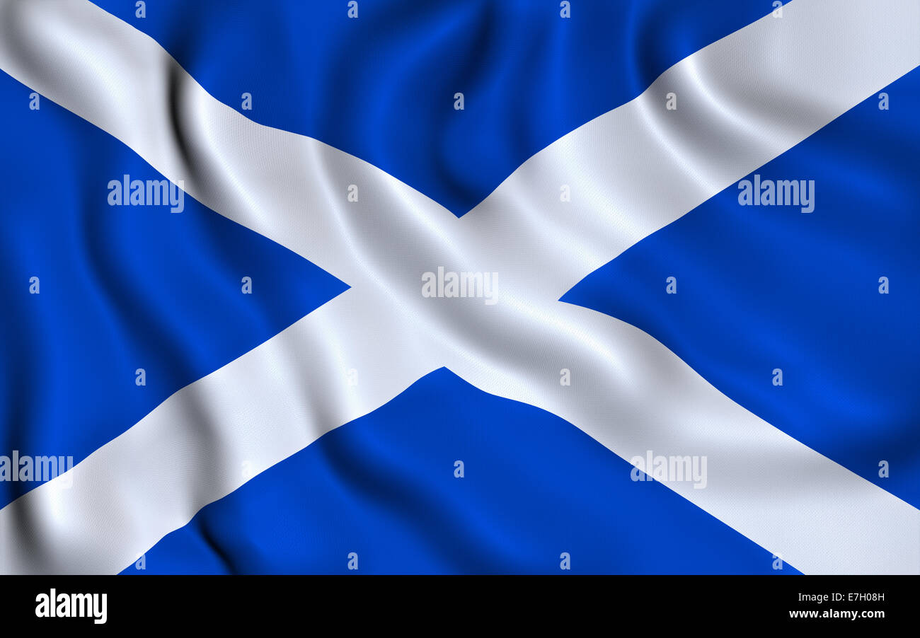Flag of Scotland. Saint Andrew's Cross. illustration Stock Photo - Alamy