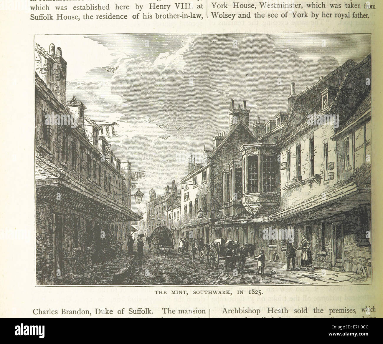 An illustration from 'Old and New London' showing a detailed view of a ...