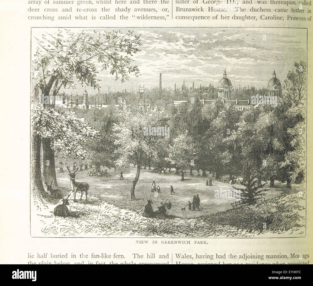 An illustration from 'Old and New London' showing a detailed view of ...