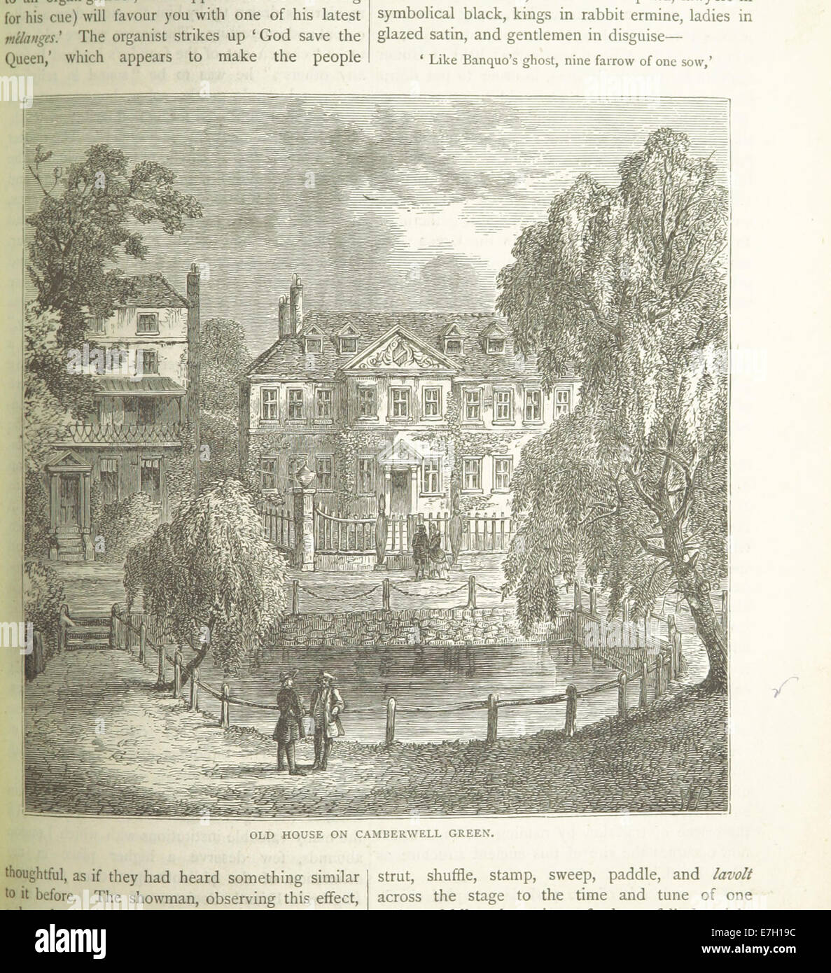 This illustration from page 885 of 'Old and New London' depicts a view ...