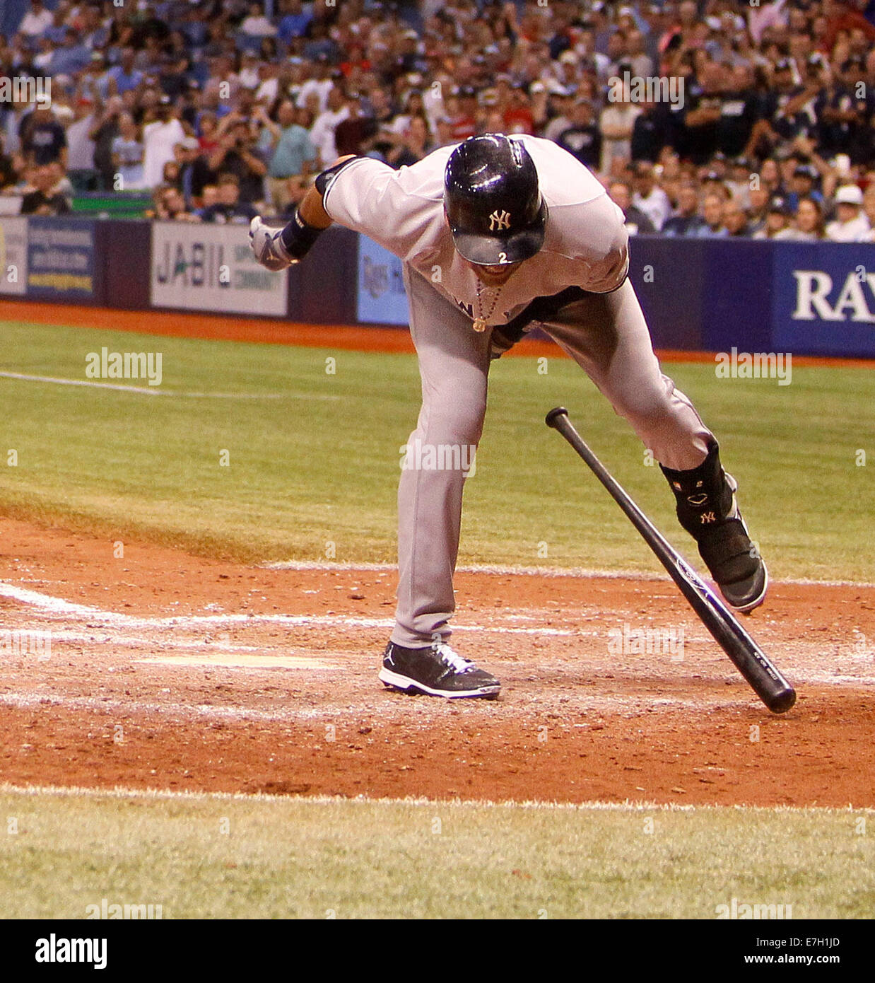 St Ptersburg, Florida, USA. 16th September, 2014. Tampa Bay Rays relief ...