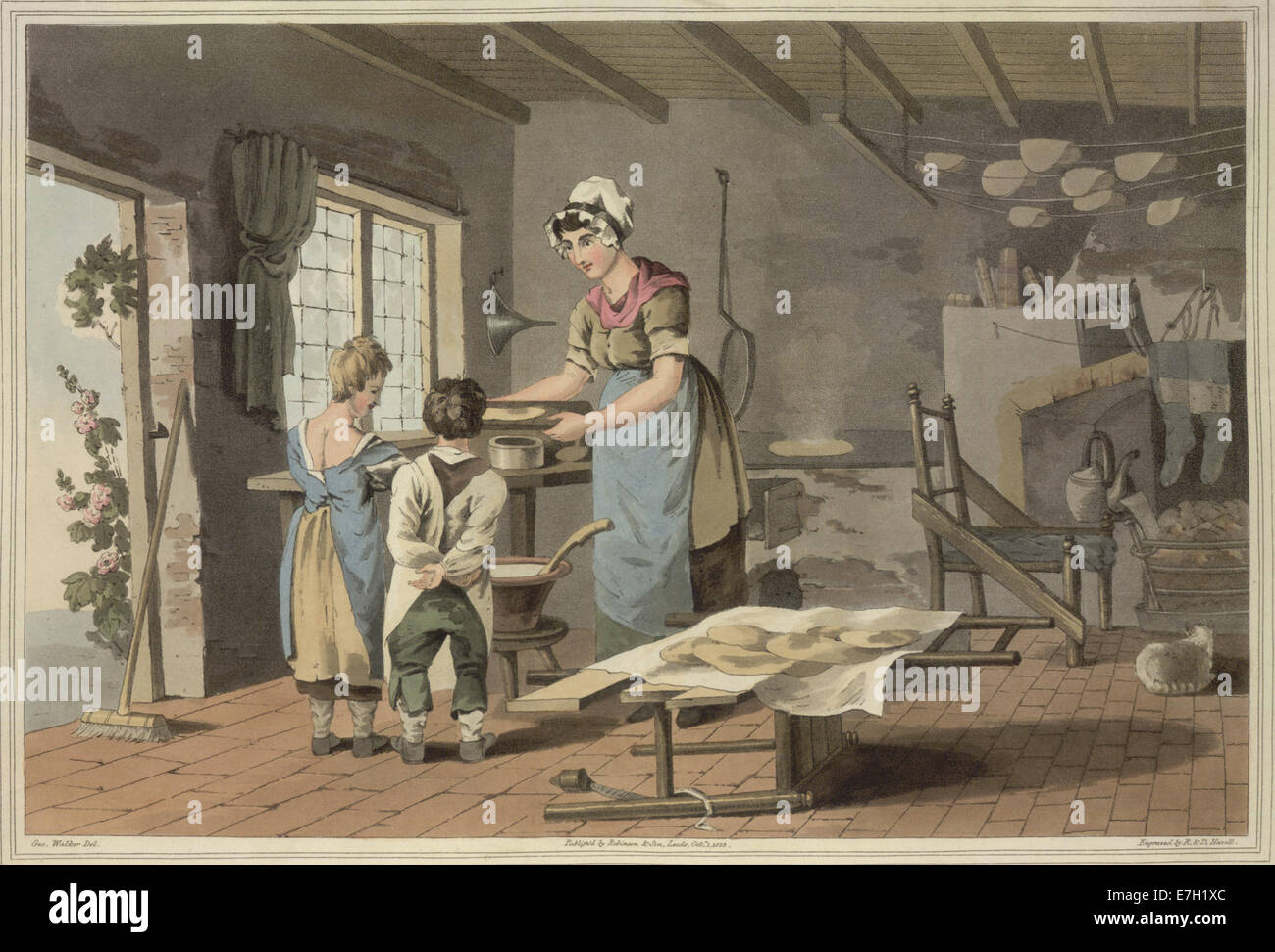 An illustration from 'The Costume of Yorkshire (1814)' depicting the ...