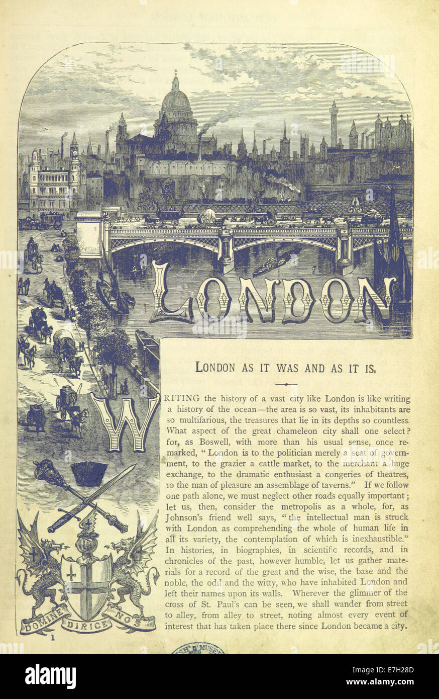 Illustration from 'Old and New London' (1887), depicting a view of ...