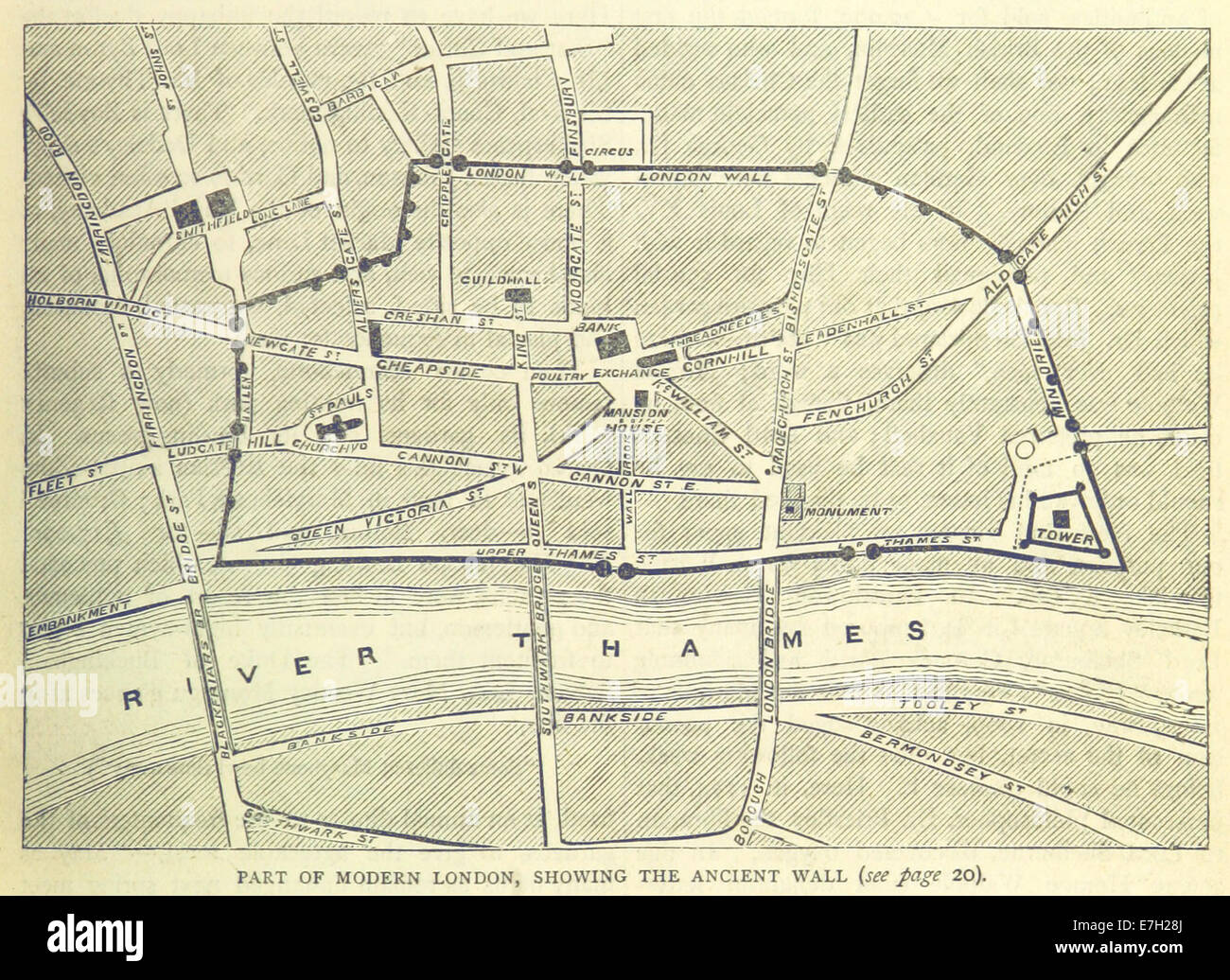 Ancient map london hi-res stock photography and images - Alamy