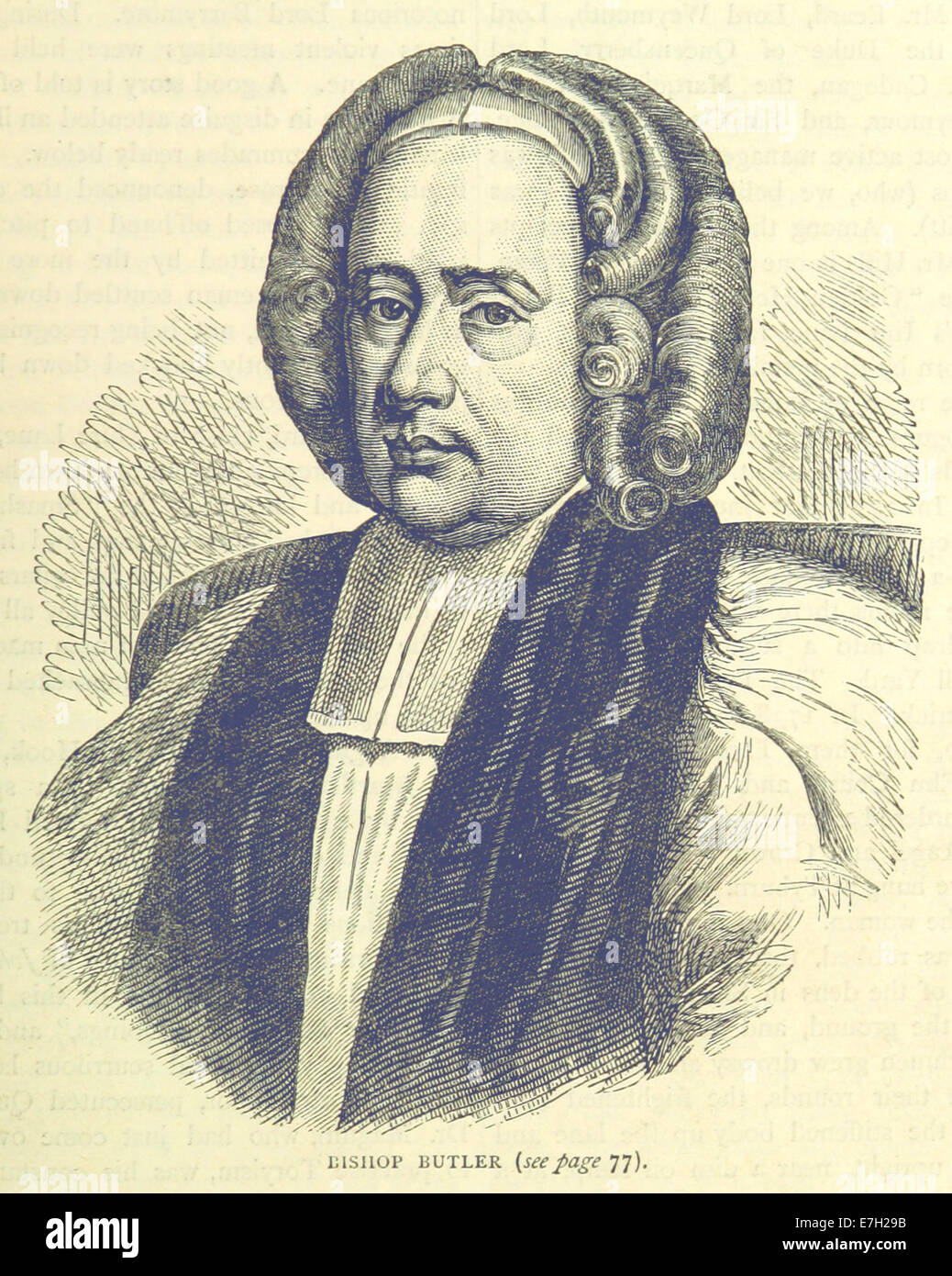 An illustration from 'Old and New London' (1887), showing Bishop Butler ...
