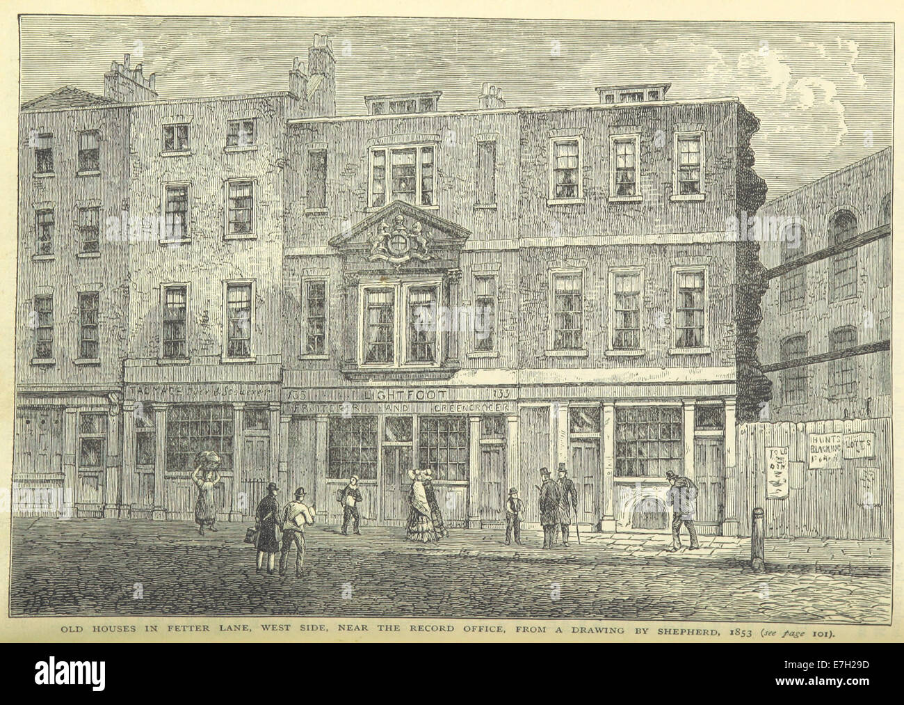 This illustration from the 1887 publication 'Old and New London' shows ...