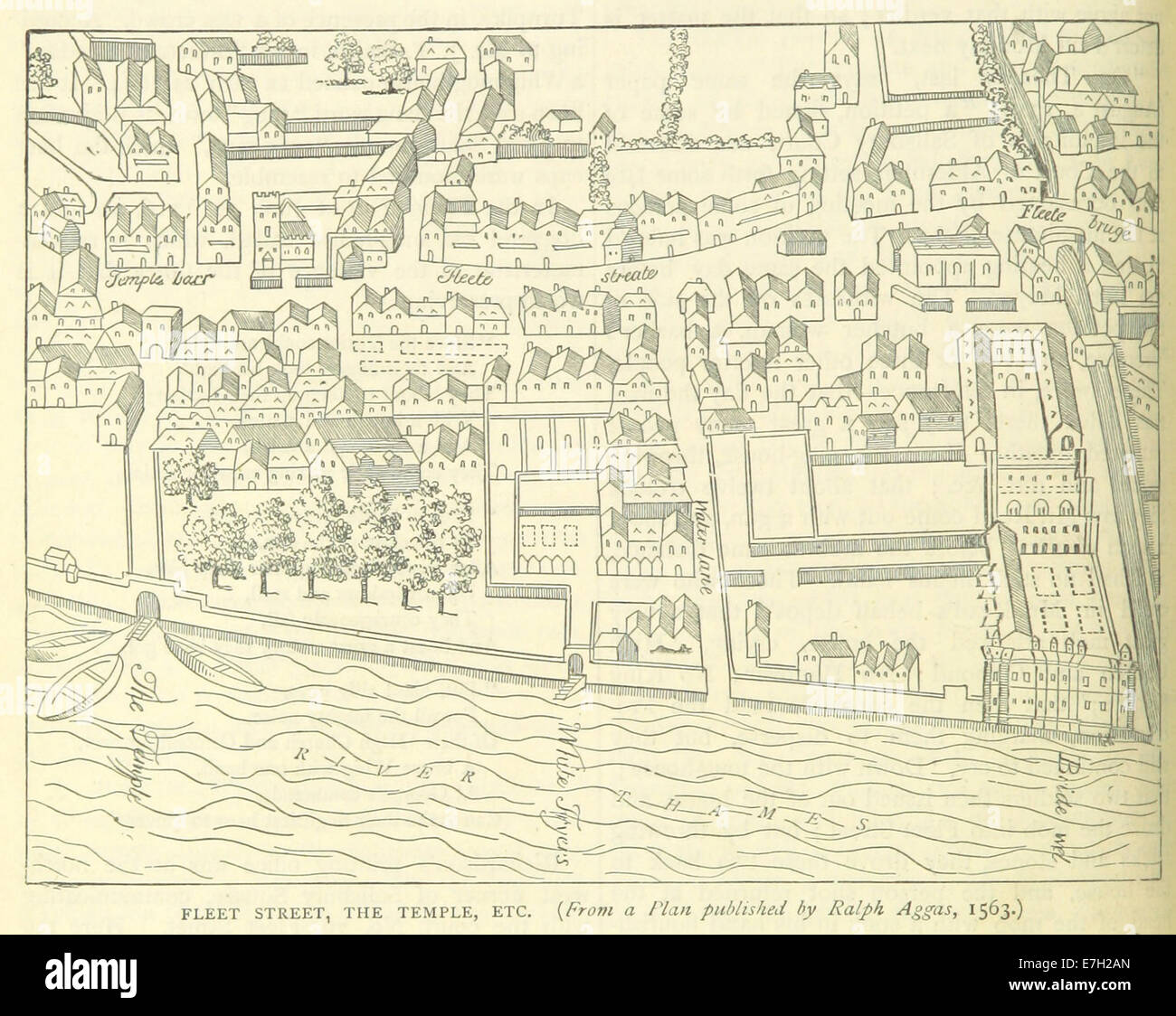 City london street map fleet street hi-res stock photography and images ...
