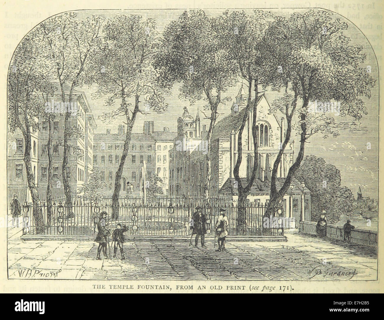 Illustration from 'Old and New London' (1887) depicting The Temple ...