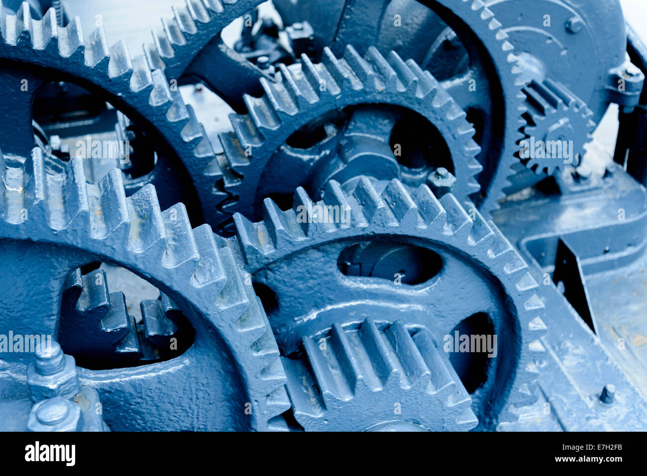 close up of large round gears with teeth Stock Photo - Alamy