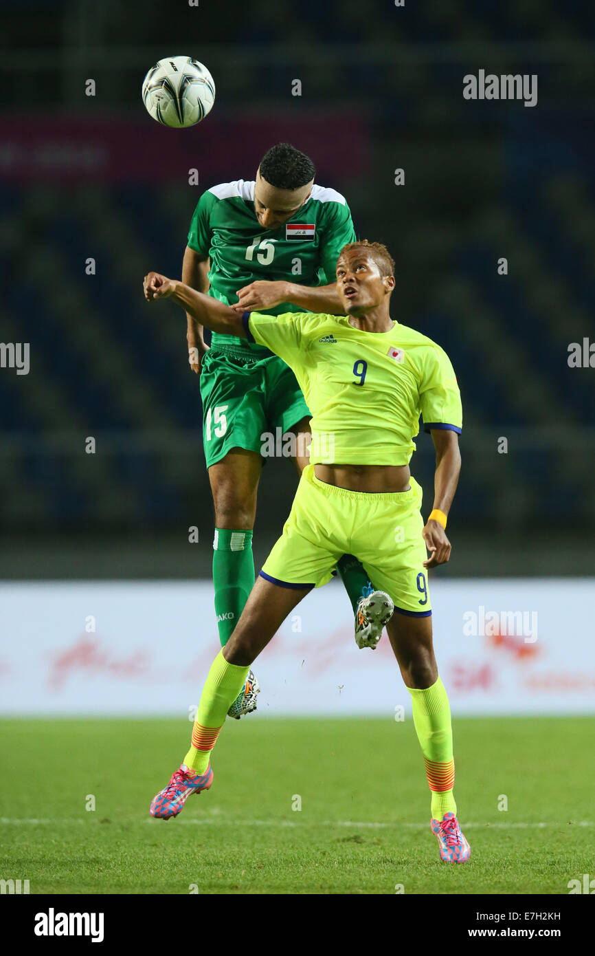 Incheon, South Korea. 17th Sep, 2014. Musashi Suzuki (JPN) Football ...