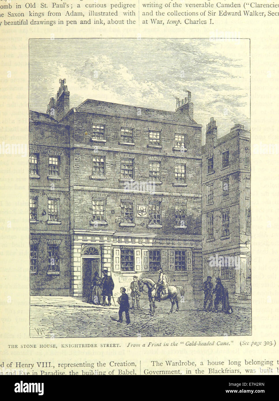 An illustration from 'Old and New London' (1887), showing the Stone ...