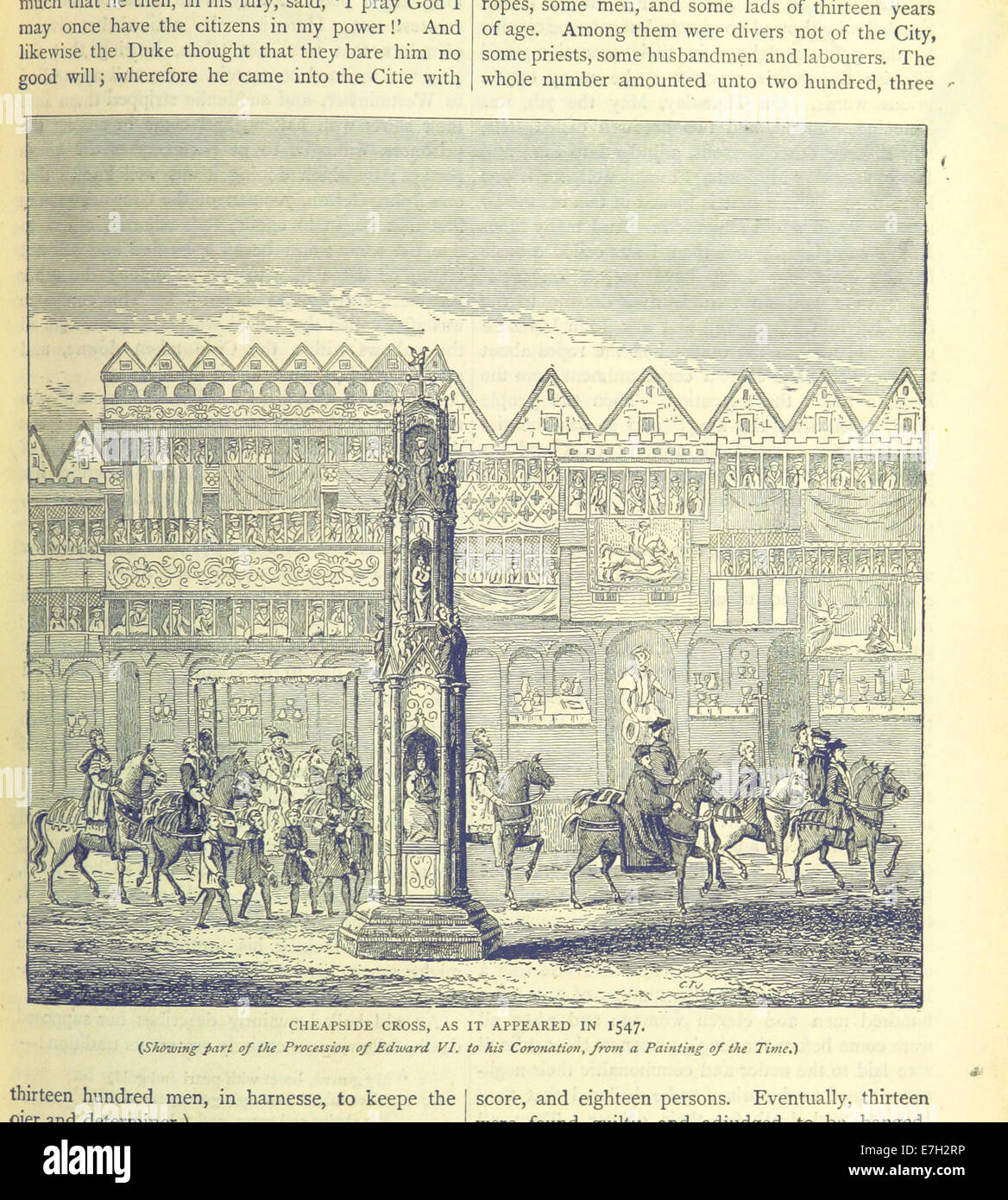 ONL (1887) 1.313 - Cheapside Cross, as it appeared in 1547 Stock Photo ...