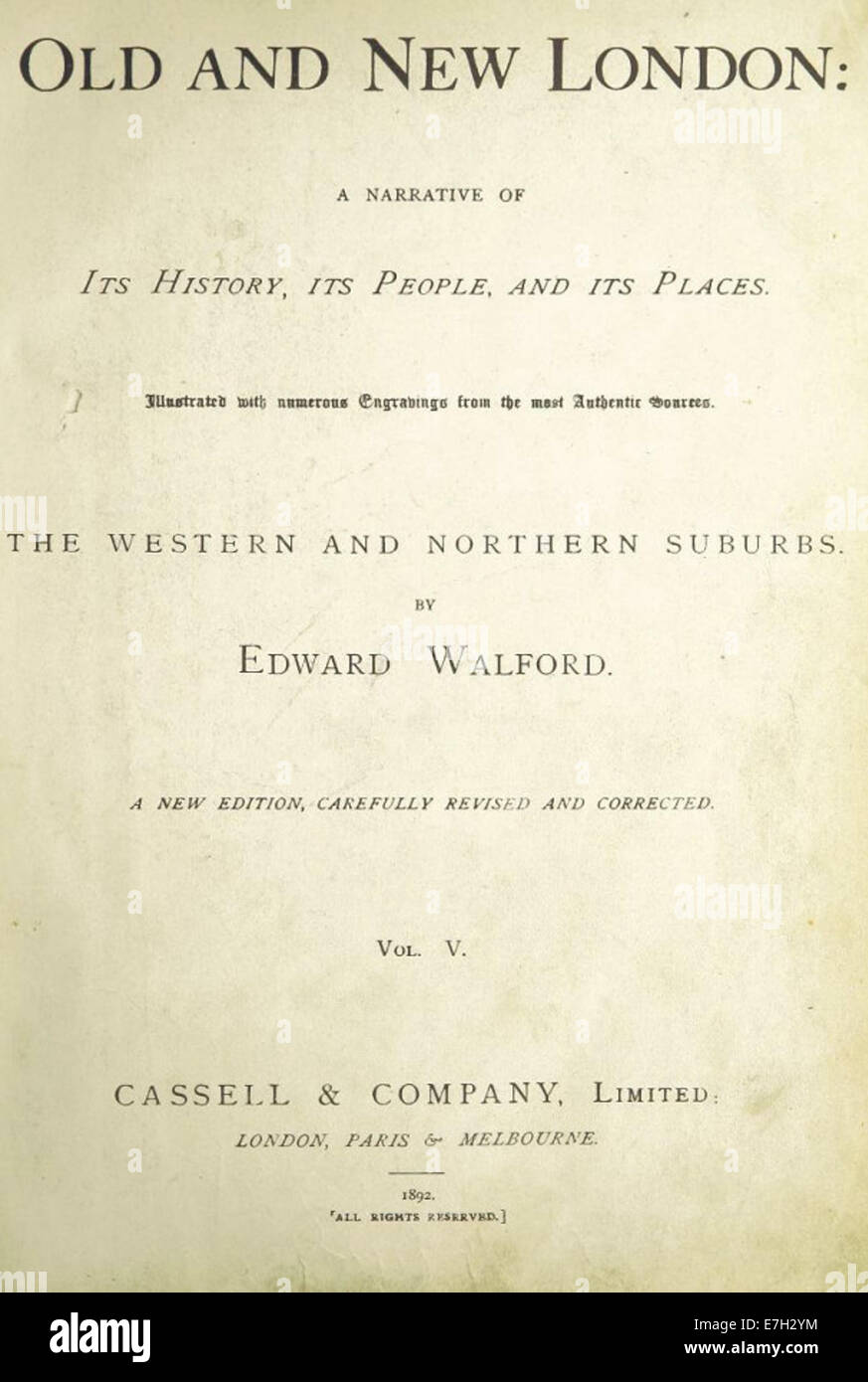 Title page illustration from 'Old and New London' (1887), Vol. 5 ...