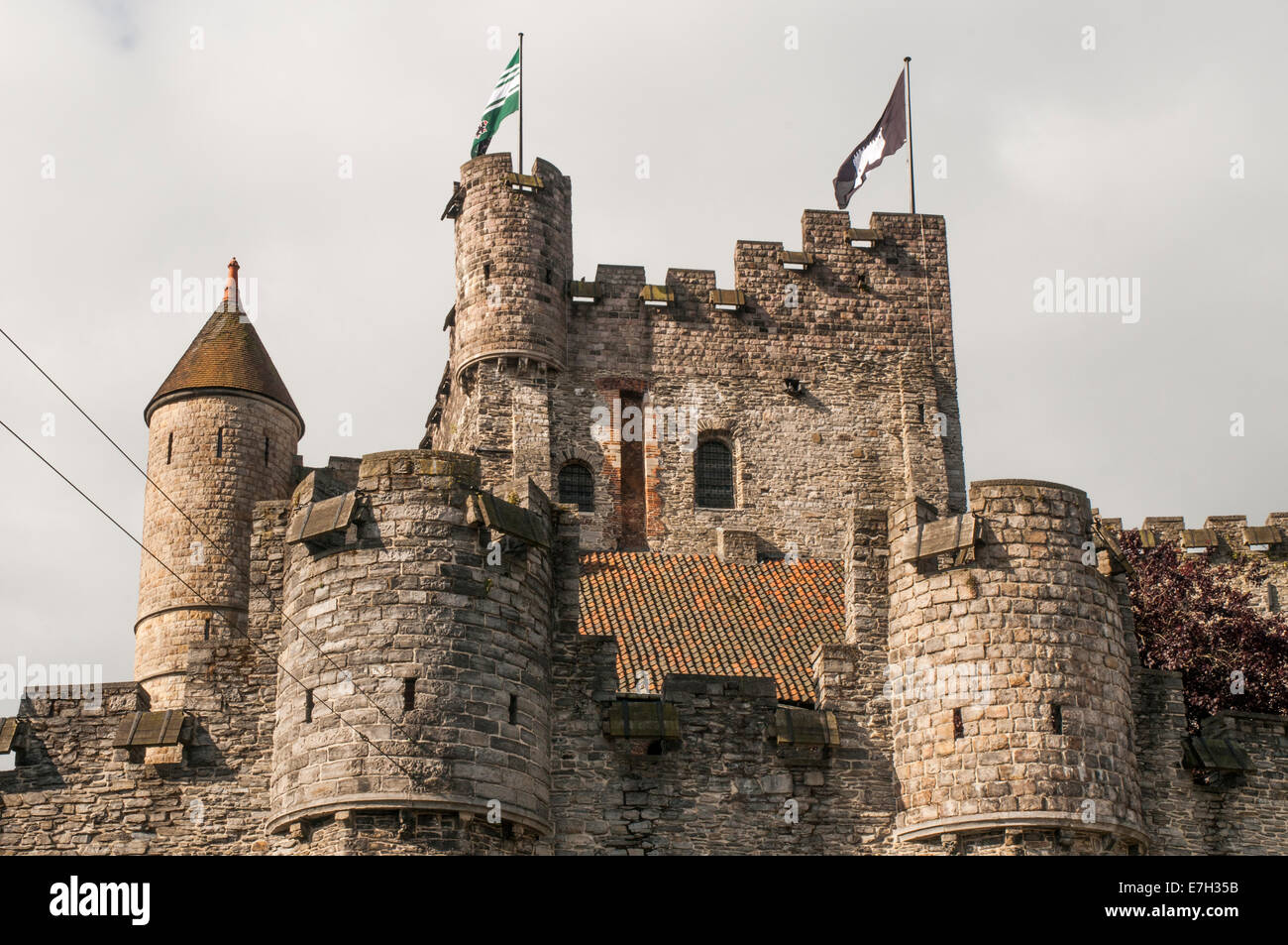 Medieval castle ghent hi-res stock photography and images - Alamy
