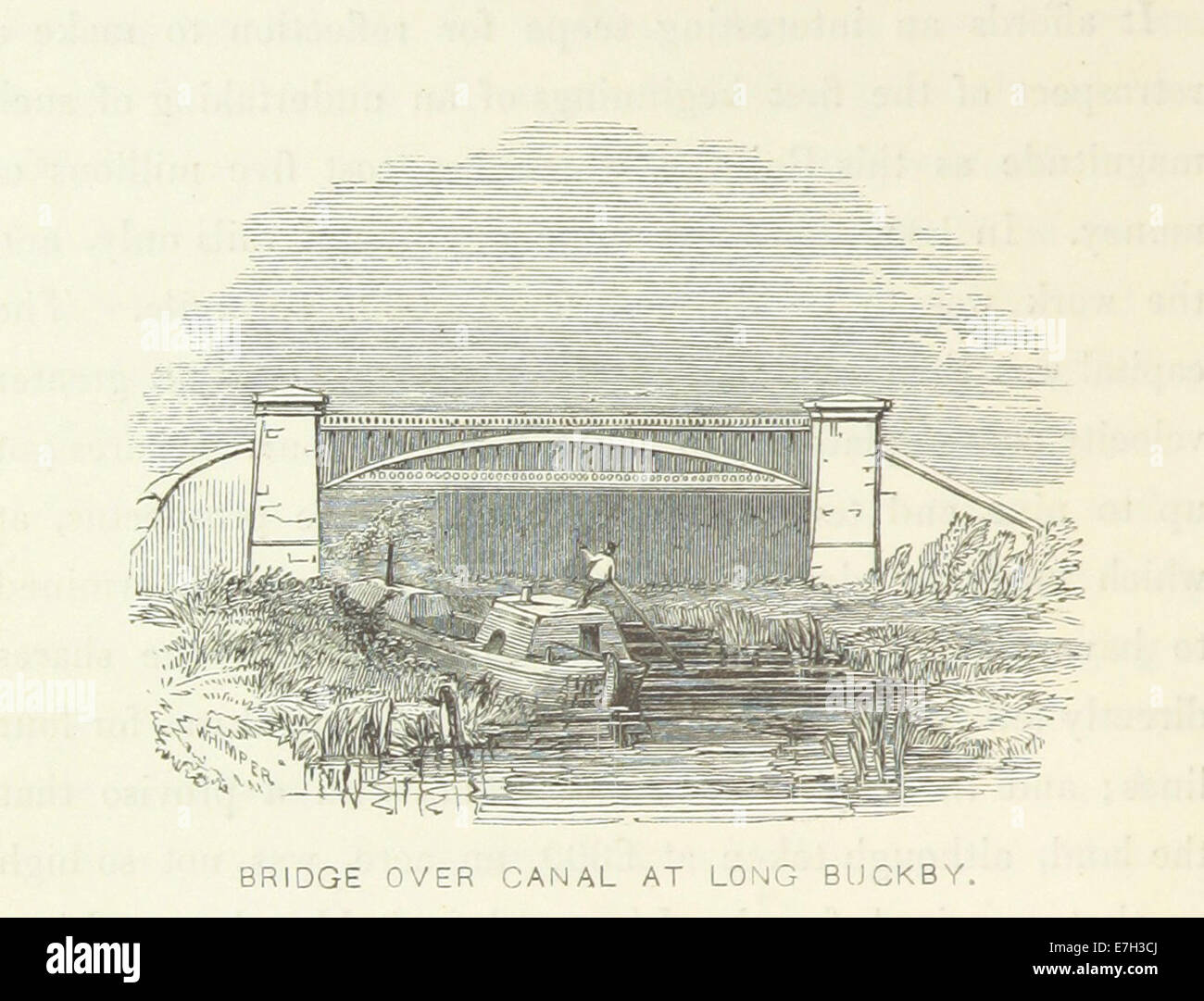 Illustration from Roscoe L&BR (1839), depicting a bridge over a canal ...