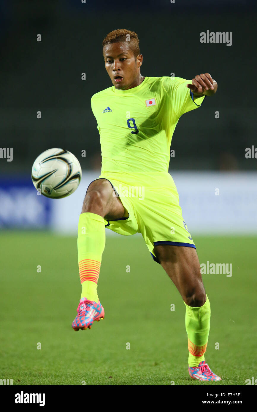 Incheon, South Korea. 17th Sep, 2014. Musashi Suzuki (JPN) Football ...