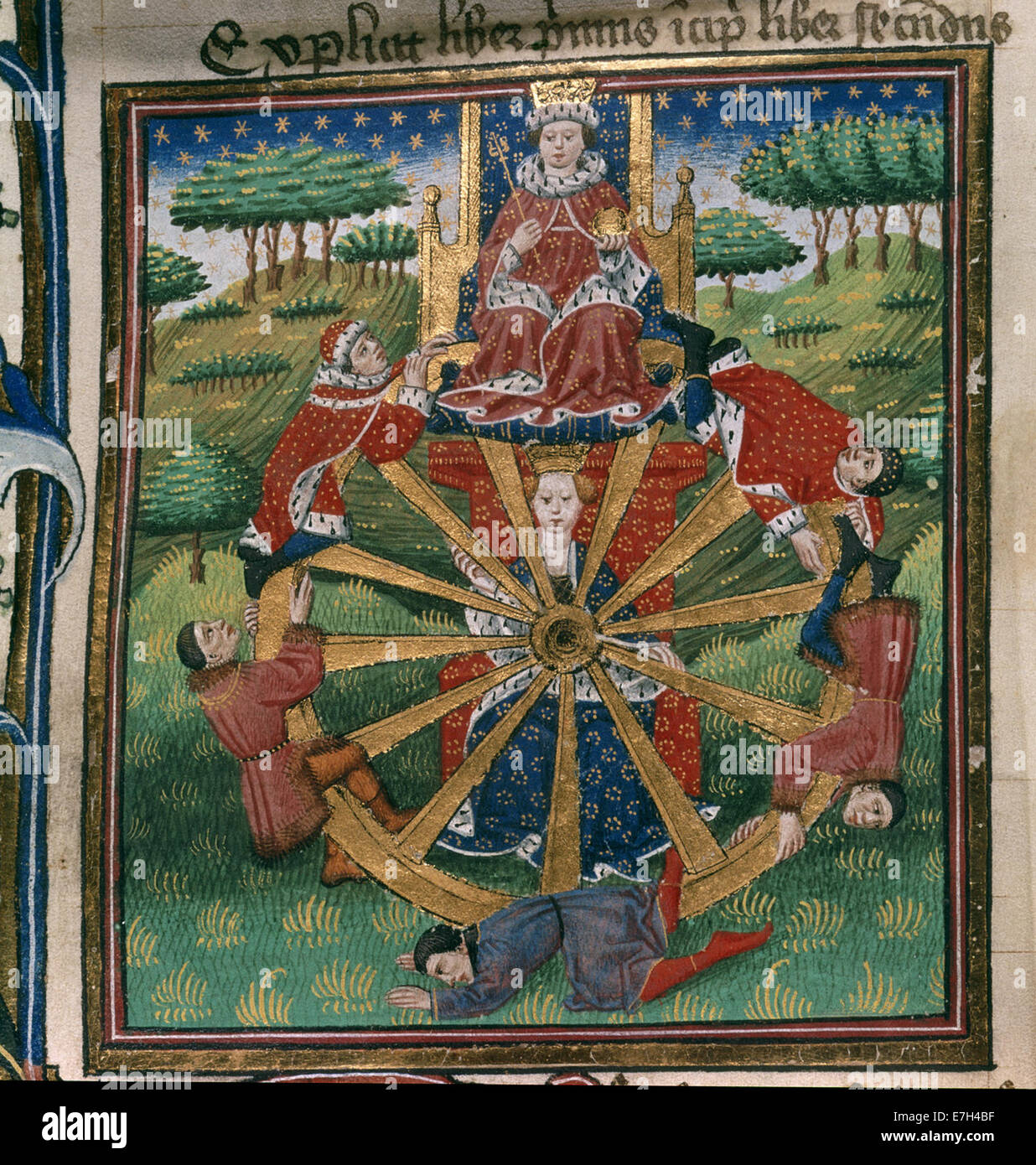 Wheel of fortune troy book c 1455 1462 hi-res stock photography and ...